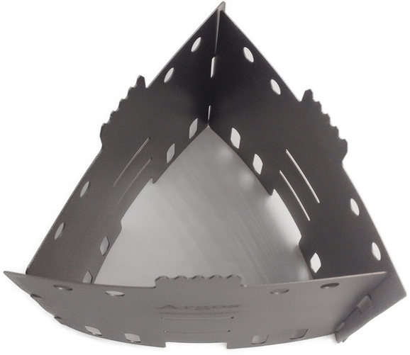 Frugal Hiker: ArgosTitanium folding stove stand (Trangia Triangle clone)