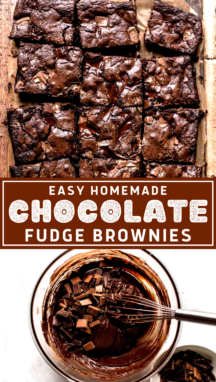 Easy Homemade Chocolate Fudge Brownies