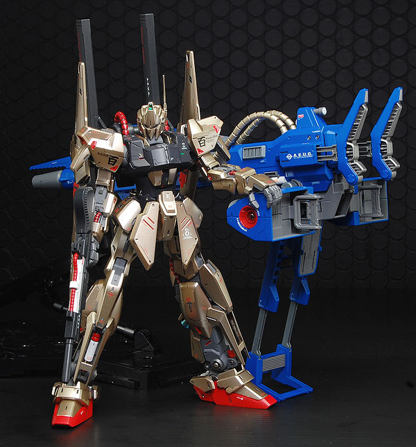 GUNDAM GUY: MG 1/100 Hyaku Shiki + Mega Cannon - Painted Build