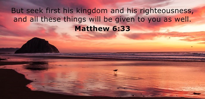 Matthew 6-33 - Daily Devotionals