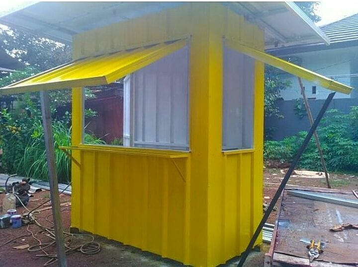 Container berbahan zincalum untuk toko atau warung ~ Container Modifikasi