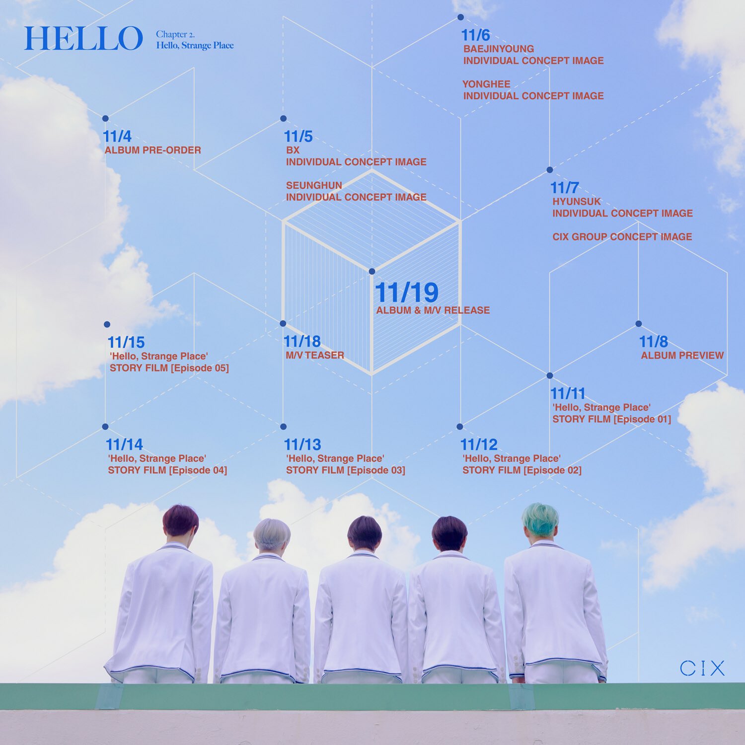 Tracklist 2nd Mini Album CIX - Hello Chapter 2 : Hello Strange Place ...