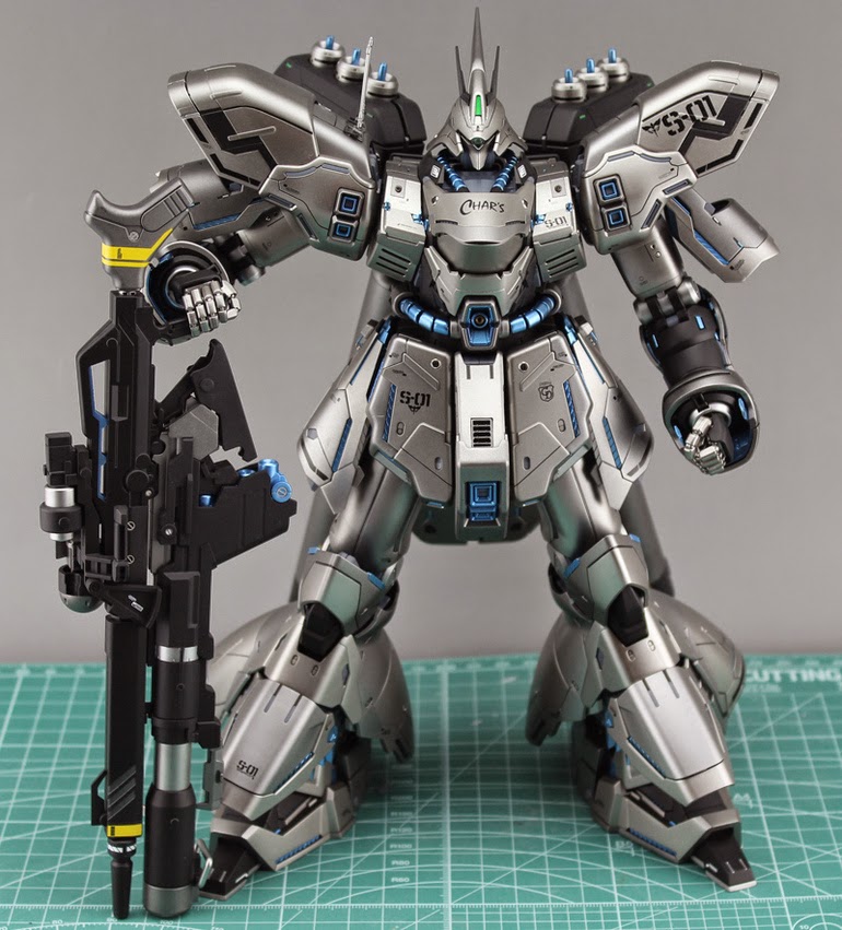 MG 1/100 Sazabi "Silver Color Scheme" Painted Build