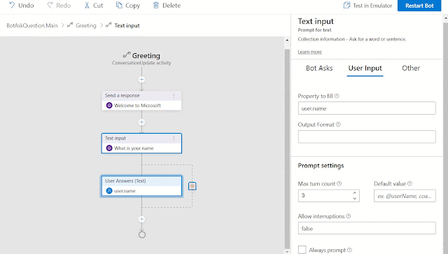Bot Framework Composer Prompt For User Input Msdevbuild