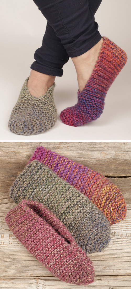Amazing Knitting: Knit Side Step Garter Stitch Slippers - Free Knitting ...