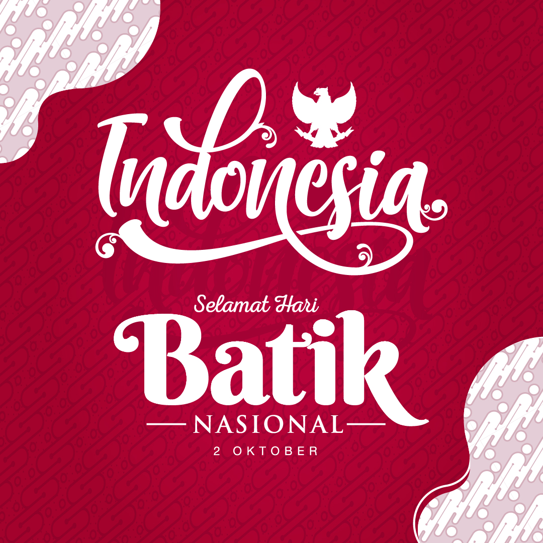 Poster Gambar Ucapan Selamat Hari Batik Nasional - 02 Oktober - SKETZHBOOK