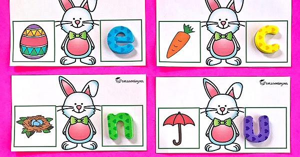 Easter Beginning Letter Sounds Cards | Totschooling - Toddler ...