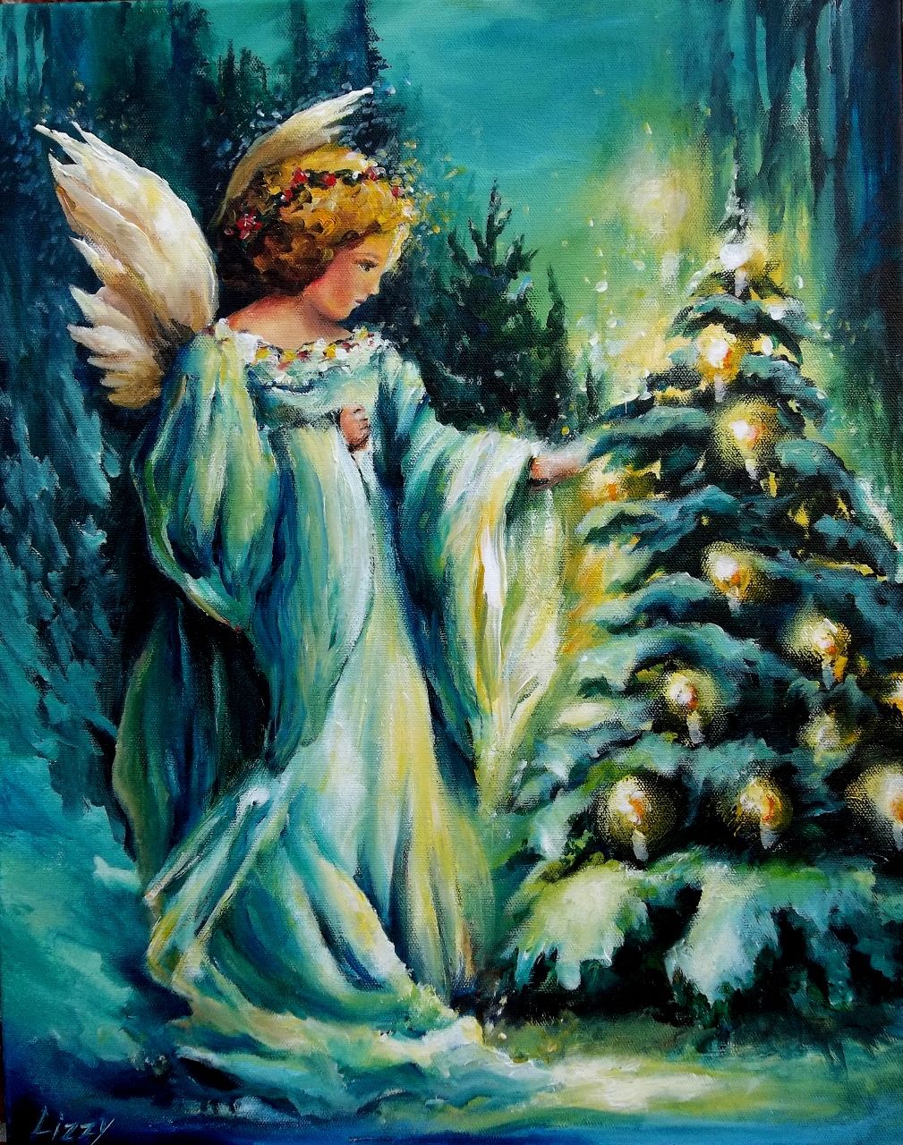 ® Blog Católico Gotitas Espirituales ®: IMÁGENES DE ÁNGELES EN NAVIDAD