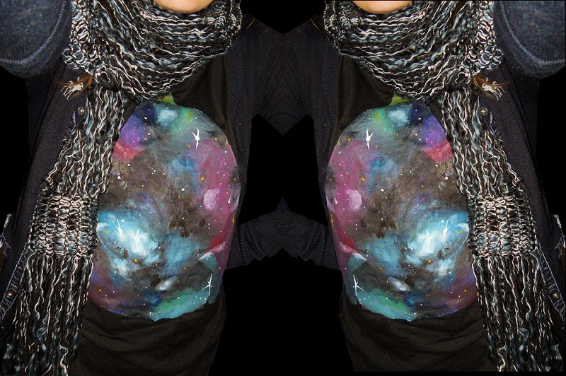 DIY Tries: Tutorial: Hipster Galaxy Print Shirt DIY!!