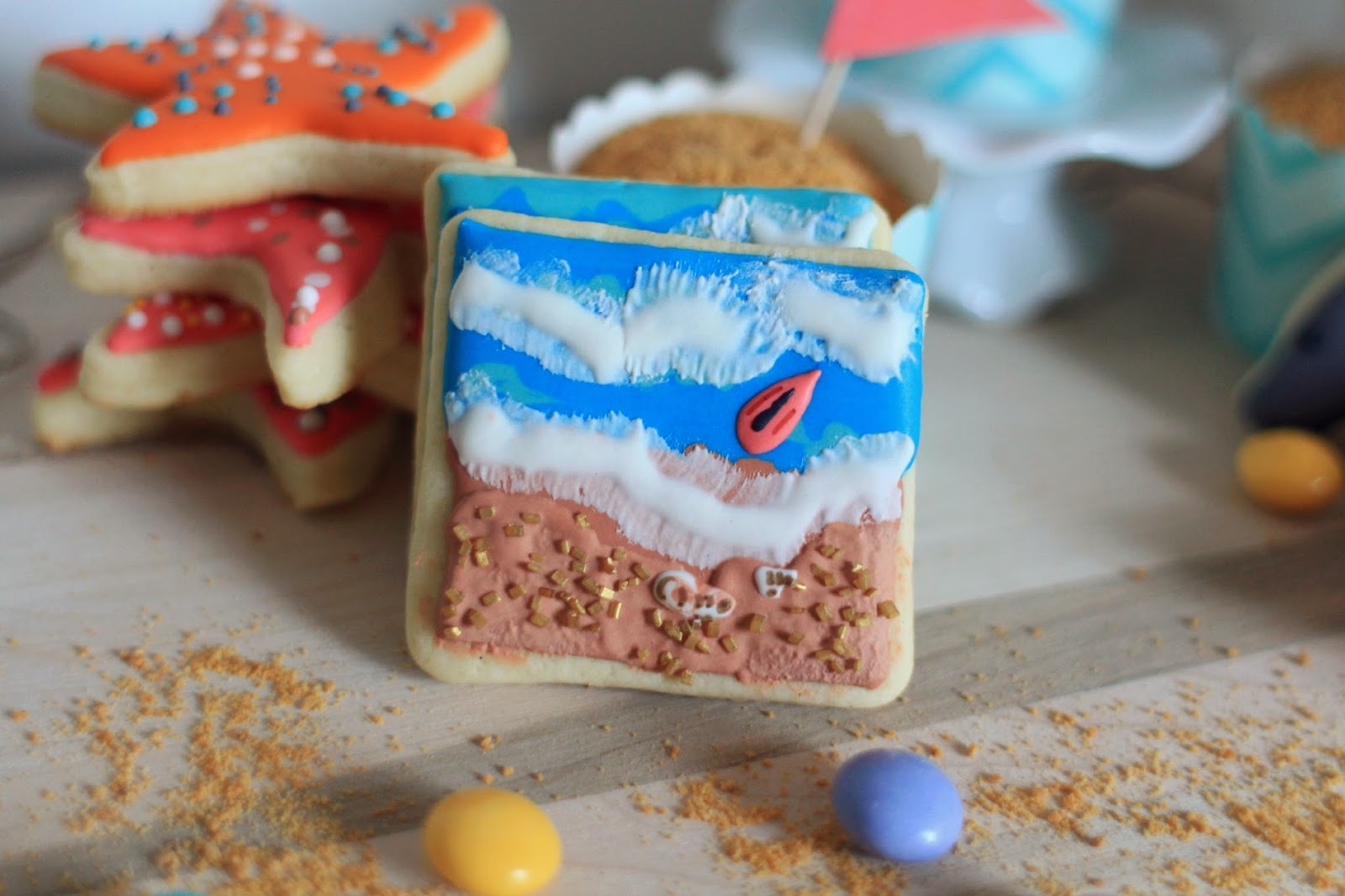 Feeding My Addiction: Beach Themed Sugar Cookies