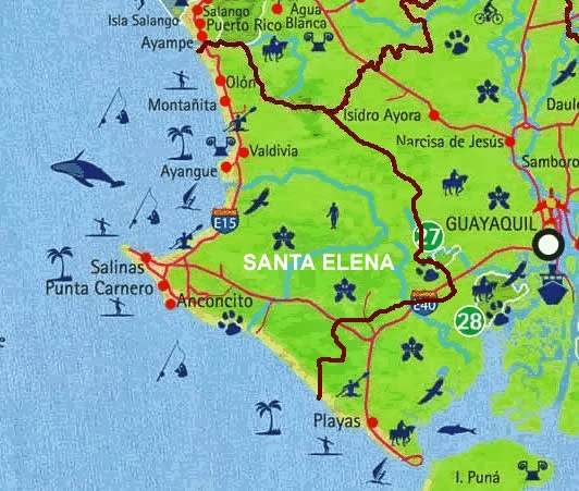 VISITA ECUADOR: Mapa de Sta Elena