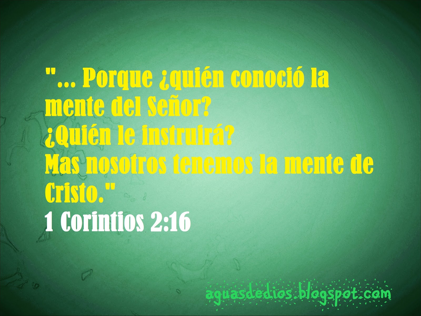 Compartamos la Palabra de Elohim: Porque ¿quién conoció la mente del Señor? ¿Quién le instruirá ...