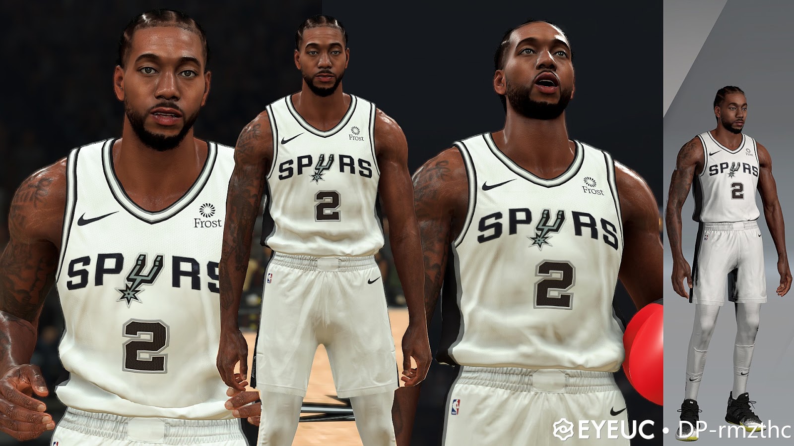 NBA 2K20 Kawhi Leonard Cyberface and Body Model Rookie Version by DP