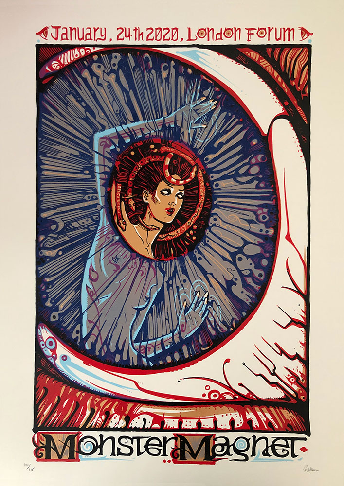 INSIDE THE ROCK POSTER FRAME BLOG: Malleus Monster Magnet Posters & Art ...