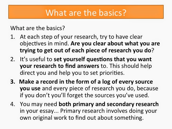 A2WCMedia: How to start your research investigation!