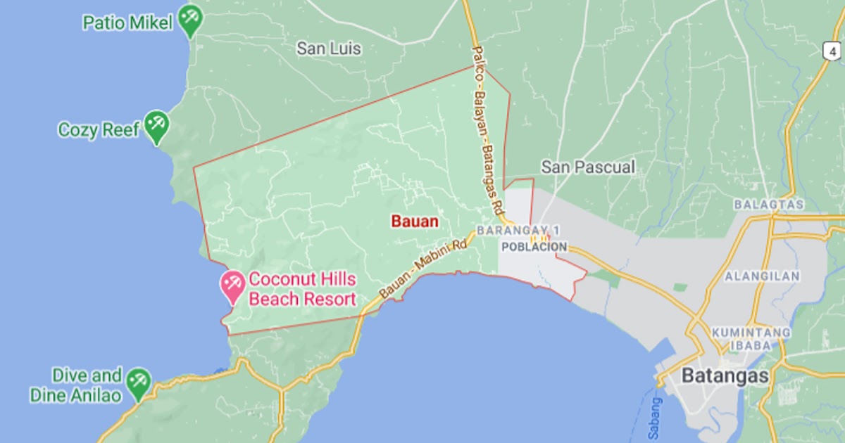 Map of Bauan, Batangas - Batangas History, Culture and Folklore