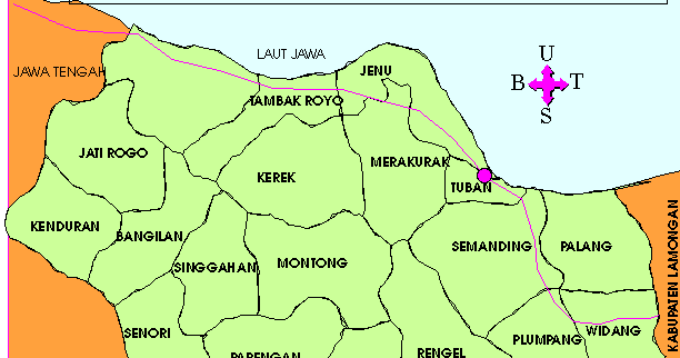 AGIL C.M. "BlogChannel": Map Of TUBAN Regency East Java