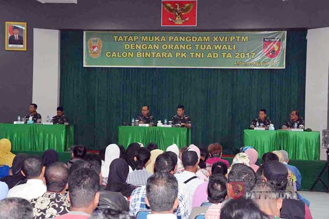 Kodam Pattimura Gelar Tatap Muka Dengan "Ortu" Secaba - Maluku Post