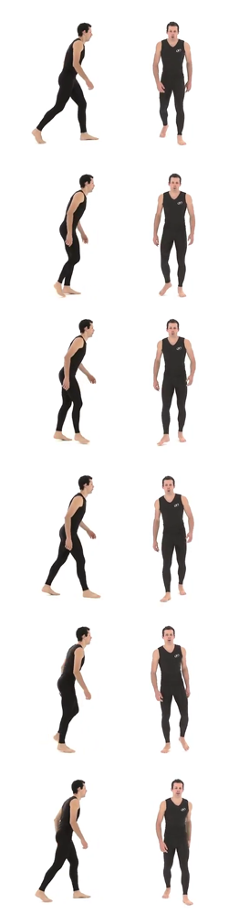 Dilaa: Exhausted Walking animation key-frame reference.