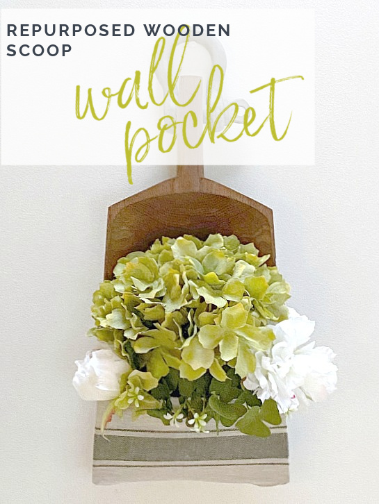 Farmhouse Style Wall Pocket for Flowers