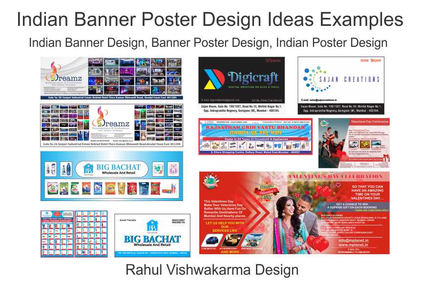 Indian Banner Poster Design Ideas Examples l Rahul Vishwakarma Design | 1
