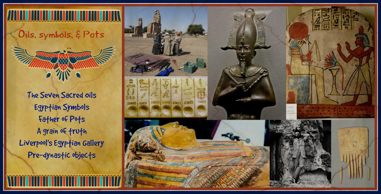 I should be writing: Ancient Egypt this week: Oils, symbols, & pots