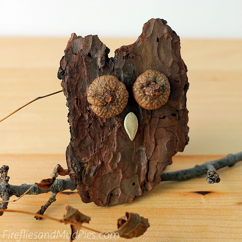Crafts 4 Camp: Tree Bark Owls