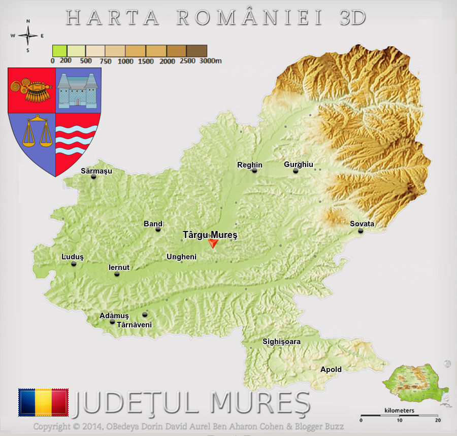 Harta României Grafică 3D Online - Blogger Buzz: Judeţele României ...