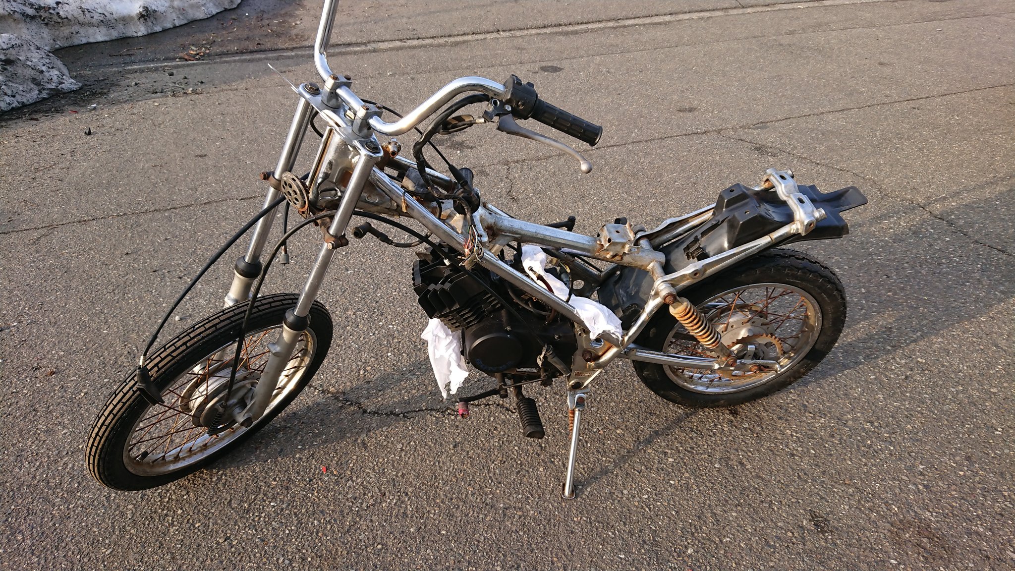 かにまるガレージ: ホンダ MM50 ラクーン 組み立て,整備,公道復帰