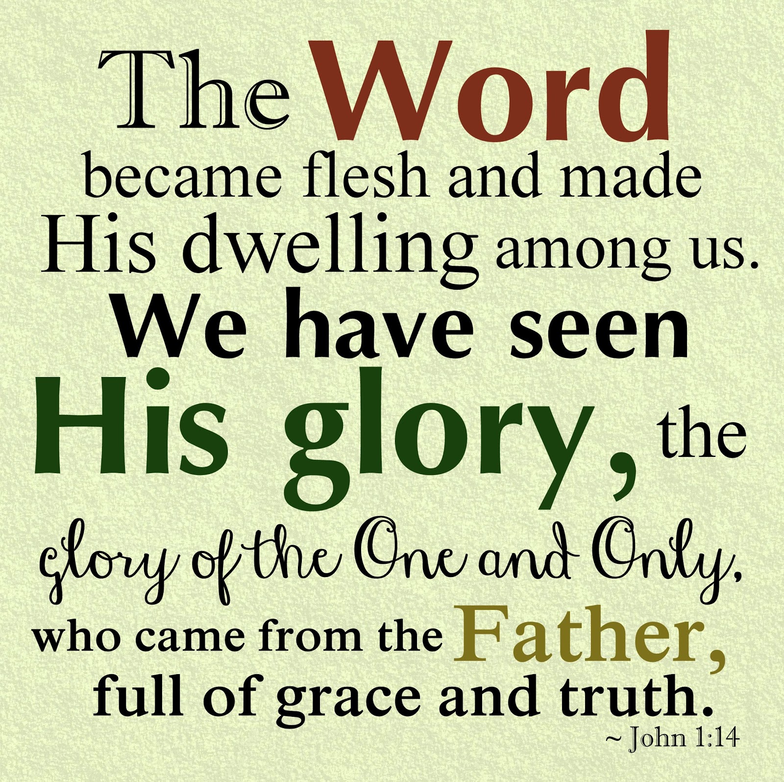 The Word Became Flesh - Celebrate Every Day With Me