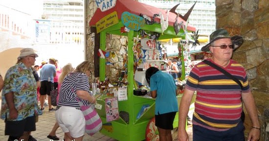 From Lois' Hands: Shopping at the Port in Roatan, Honduras