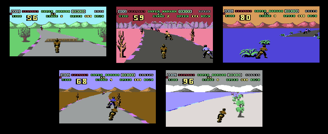 FRGCB - Finnish Retro Game Comparison Blog: Enduro Racer (Sega, 1986)