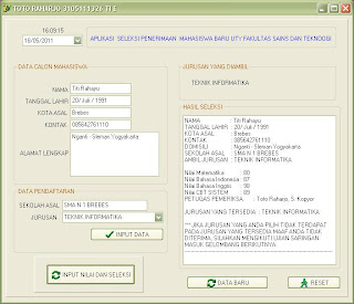 Program Delphi menggunakan Array dan Record | E - Learning
