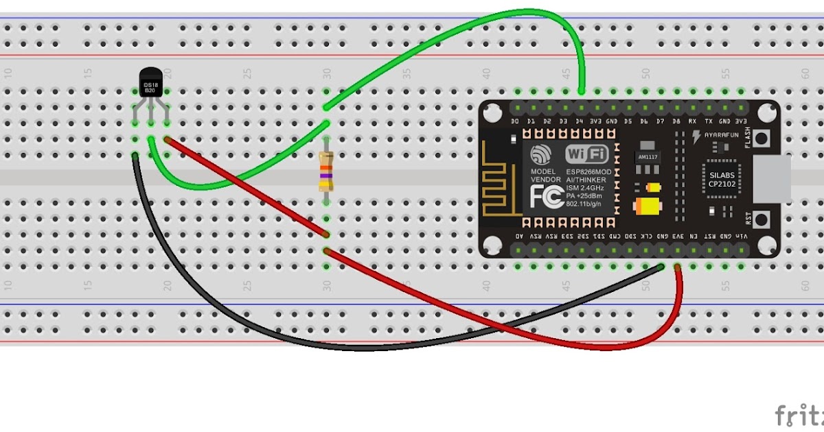 Upload Ds18b20 Temperature Sensor Data To Thingspeak From Esp8266 Nodemcu Internet Of Things
