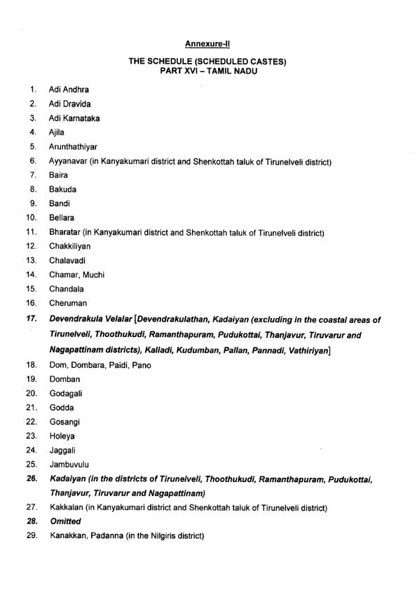 🦚 G.O. Ms. No. 50 Dt: June 01, 2021 Communities - Scheduled Castes and ...