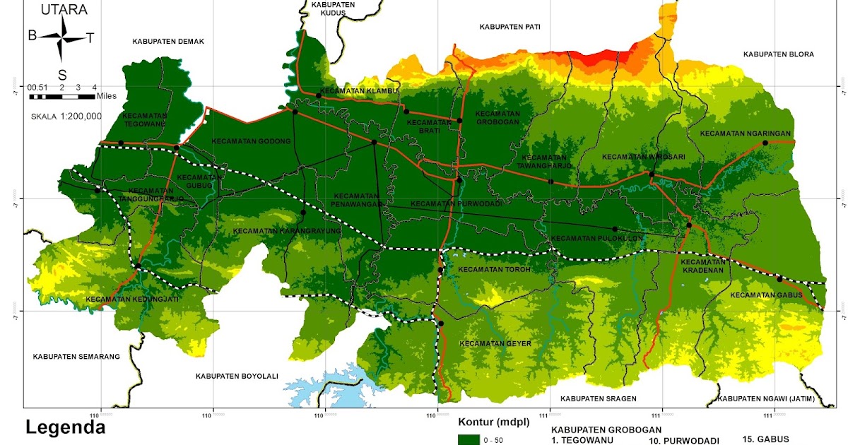 PETA KABUPATEN GROBOGAN
