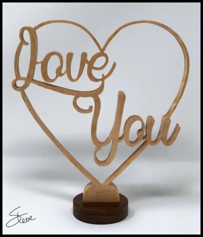 Scrollsaw Workshop: Delicate Love You Heart Scroll Saw Pattern. Technique Discussion.