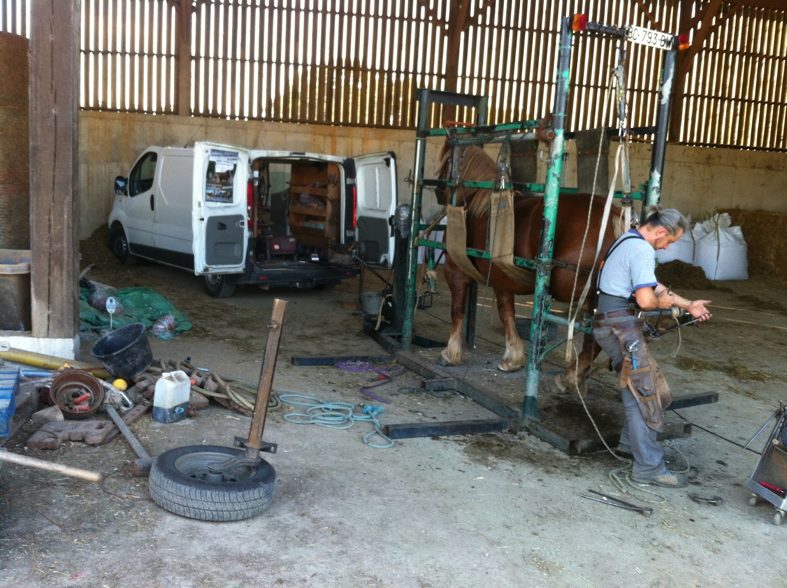 Les attelages de la Laïta: FERRAGE DES CHEVAUX DE TRAIT