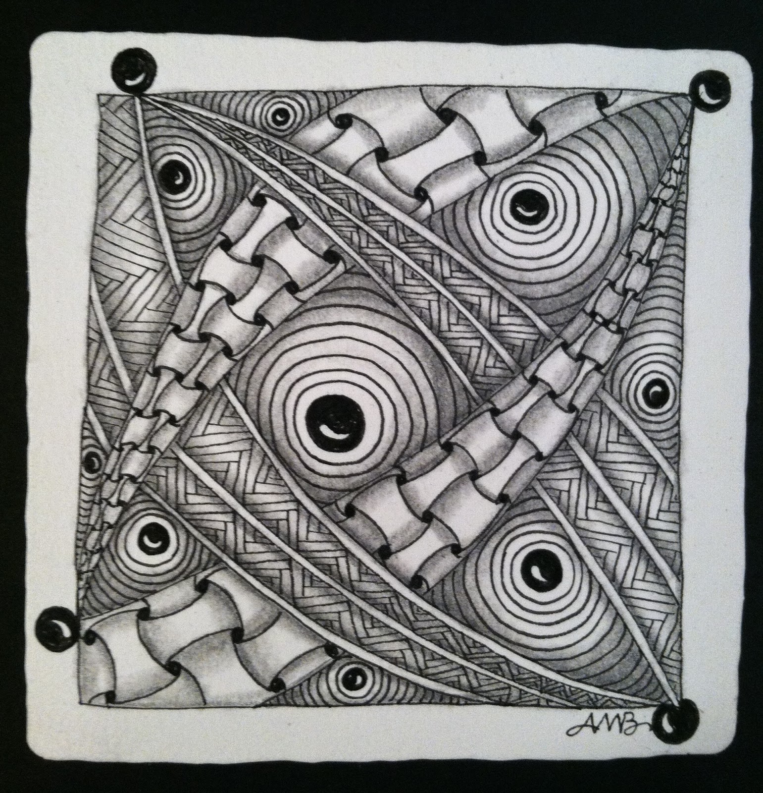 Tickled To Tangle: "It's a String Thing" #43 Tiles