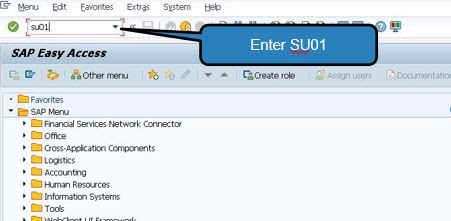 SAP Security: Creating New User Account using Transaction Code SU01