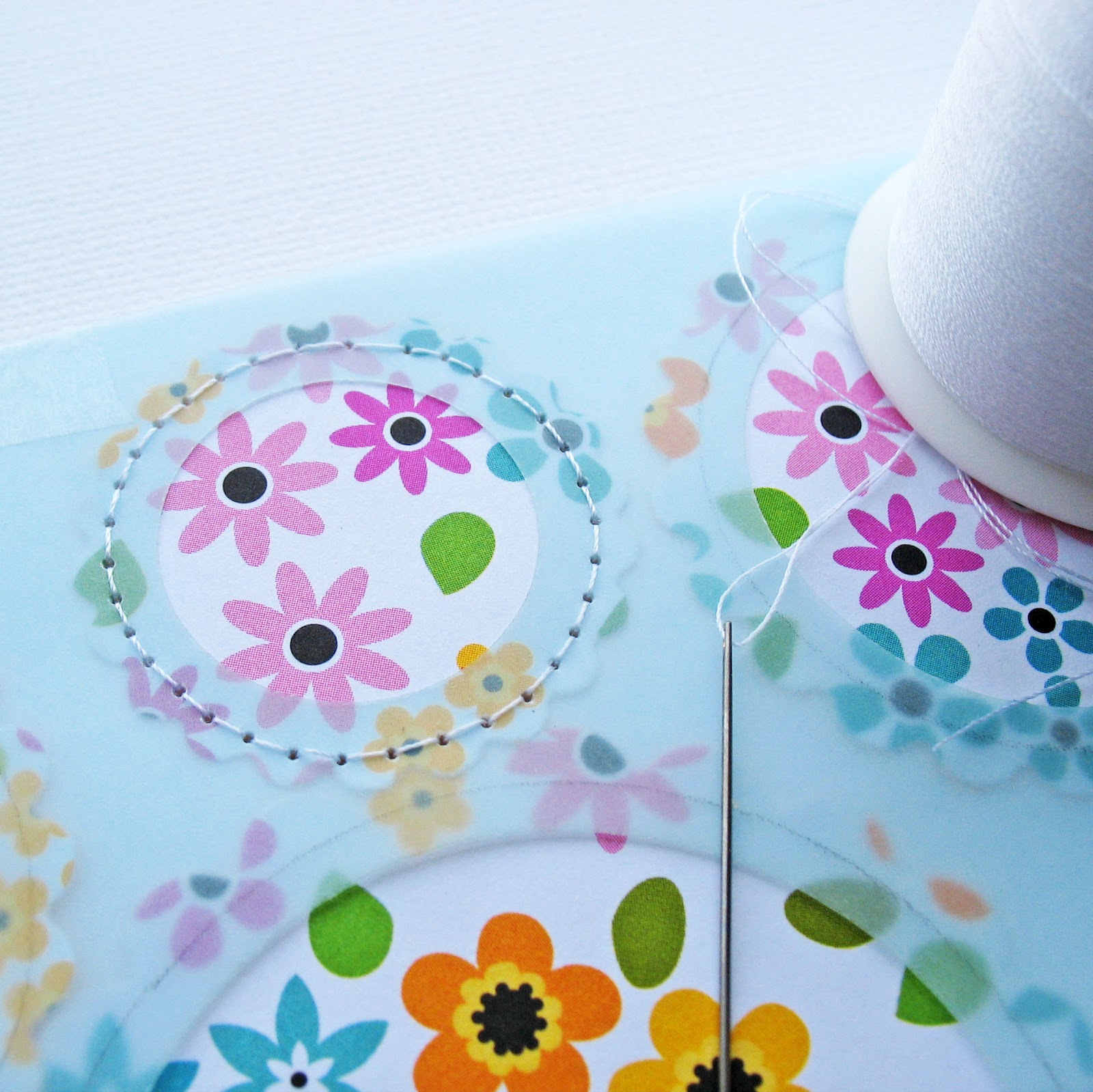 Card-Blanc by Kathy Martin: Hand Stitching Tutorial