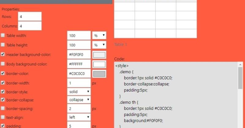HTML TABLE GENERATOR USING JAVASCRIPT | BEGINNER