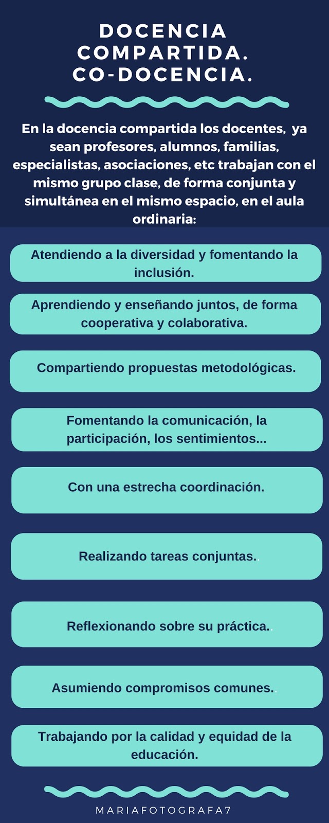 "Mavensol": LA DOCENCIA COMPARTIDA. CLAVE PARA LA #INCLUSION