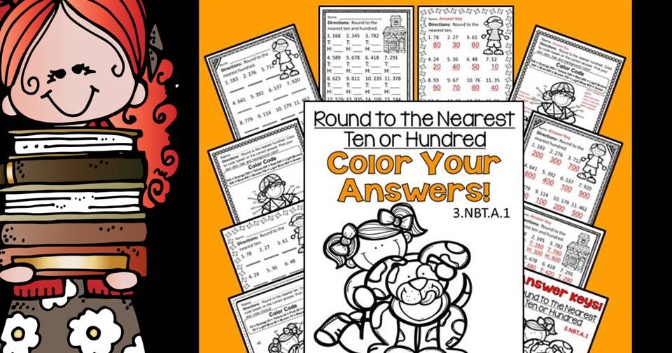 Rounding to the Nearest Ten or Hundred Color By Numbers - Fern Smith's ...