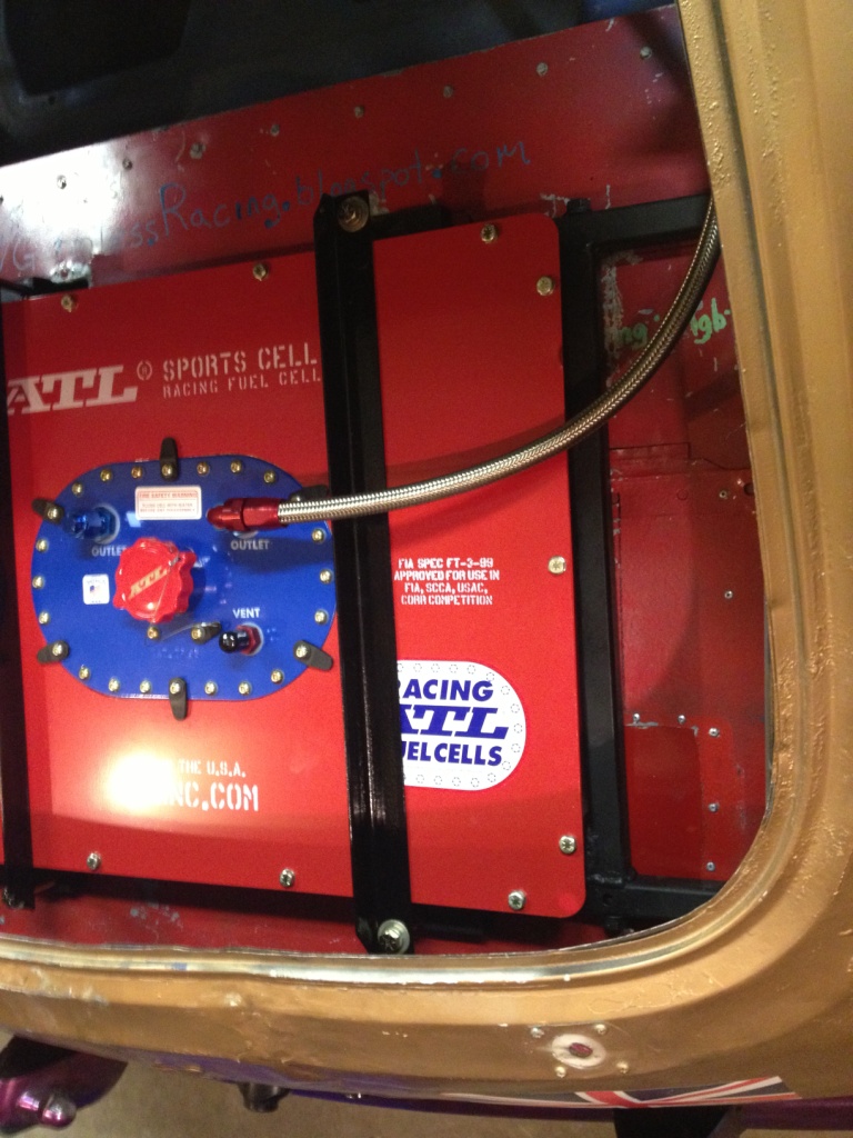 Gormless Racing - MGB GT: MGB GT gets an FIA rated ATL Fuel Cell