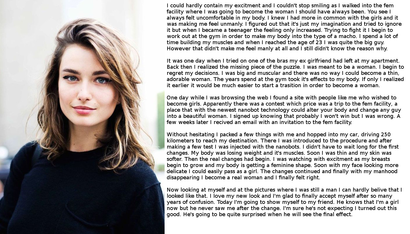 Marti's tg captions: Finally I am myself