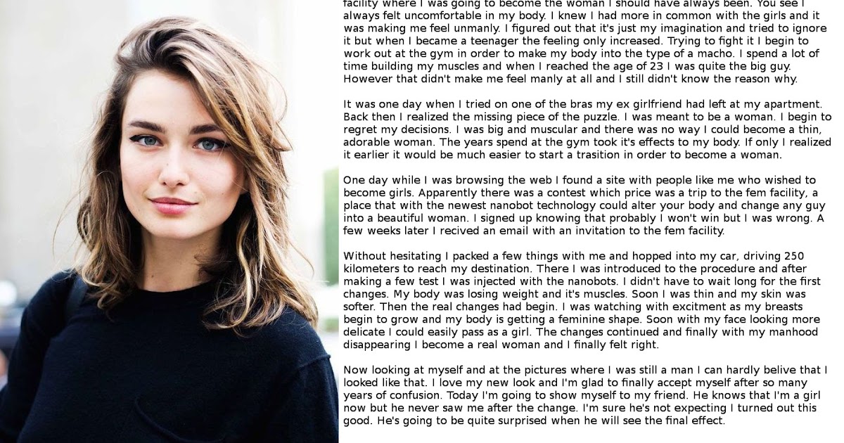 Marti's tg captions: Finally I am myself