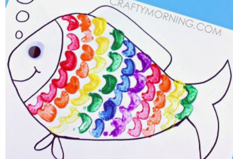 Nursery: Rainbow Fish Painting