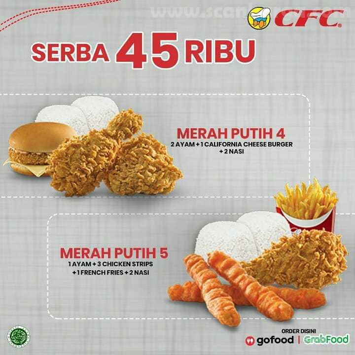 CFC Promo Pesta Merah Putih Hari Merdeka Hemat Hingga 40% - scanharga