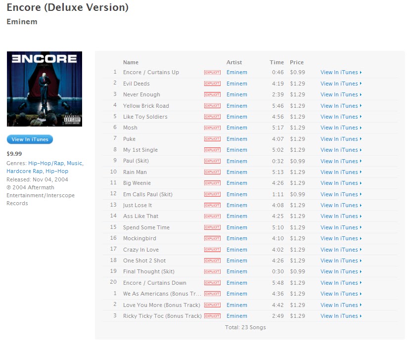 Eminem - Encore (Deluxe Version) [iTunes Plus AAC M4A] - PSXDB